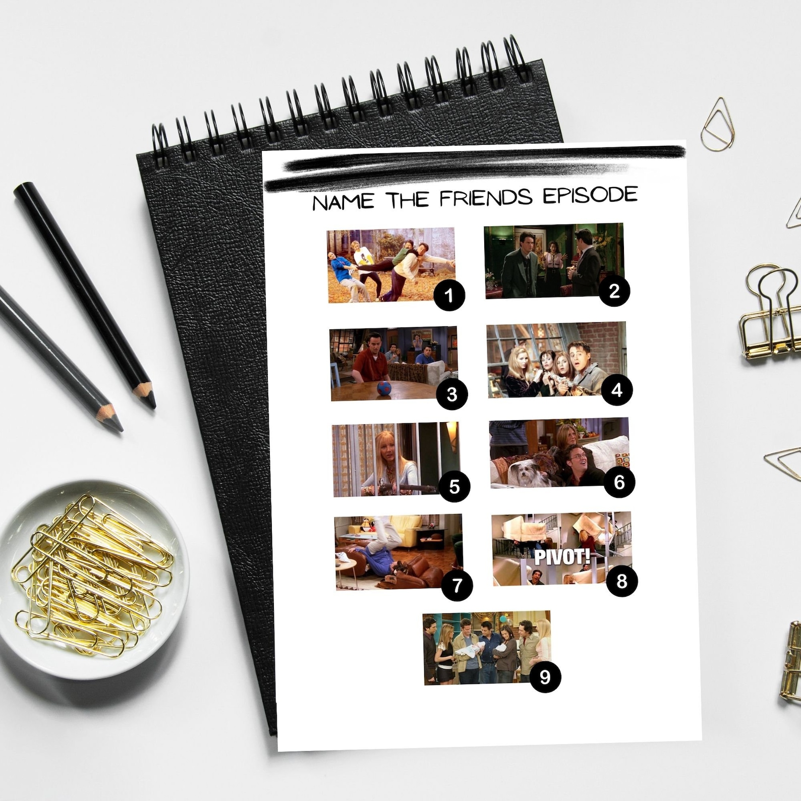 Friends TV Show Party Game, Printable Friends Trivia, Trivia Questions ...