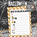 Guess the Halloween Movie Party Game, Printable Halloween Movie ...