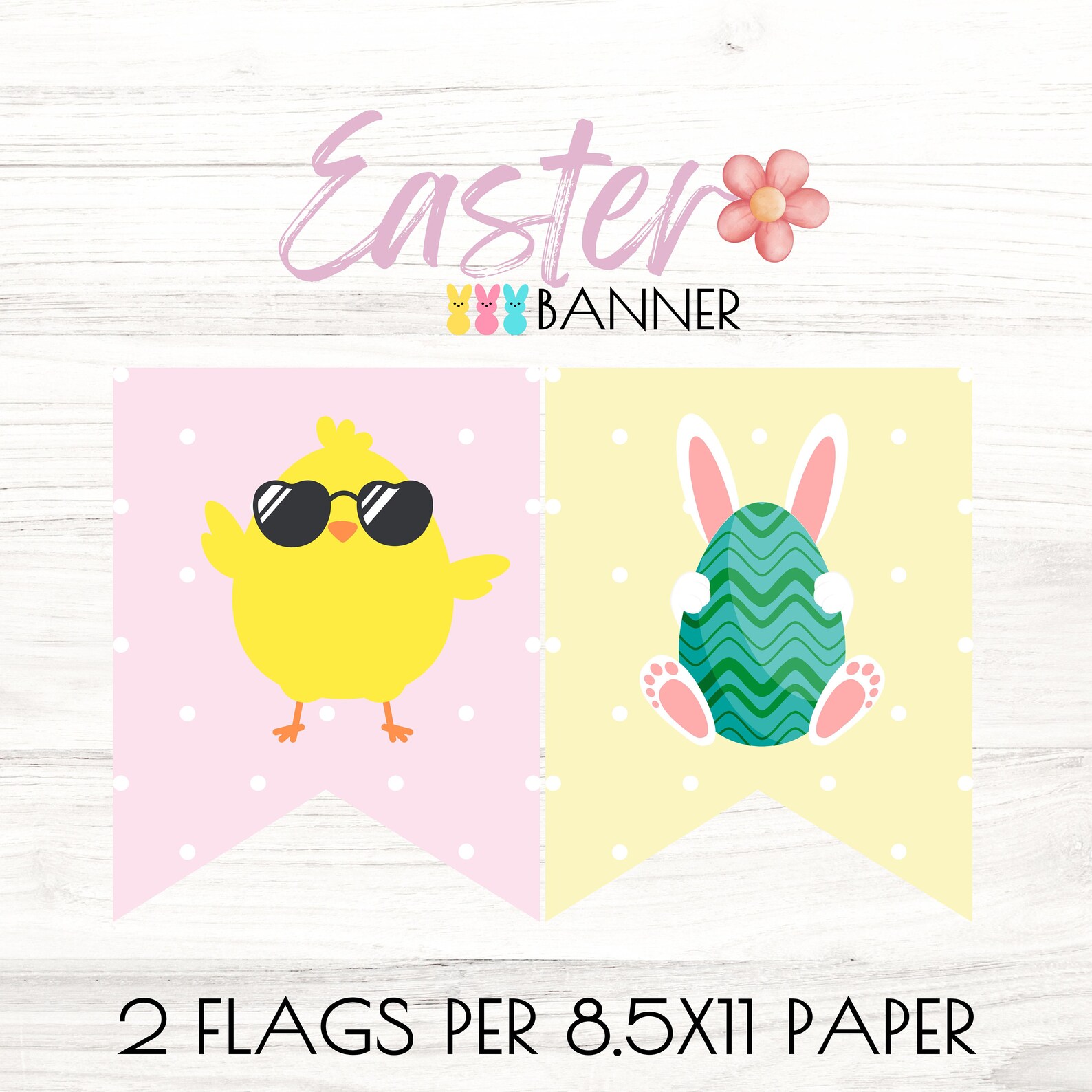 Happy Easter Banner, Printable Easter Banner, Easter Party Decoration ...