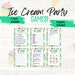 Ice Cream Party Game Bundle, Birthday Party Activities, Kids Activity ...