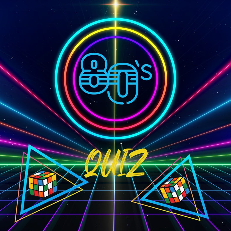 80s Themed Party Game Printable Back to the 80s Trivia Game - Etsy