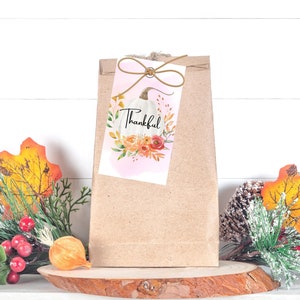 Printable Thanksgiving Gift Tags, Digital Download Holiday Gift Tags ...