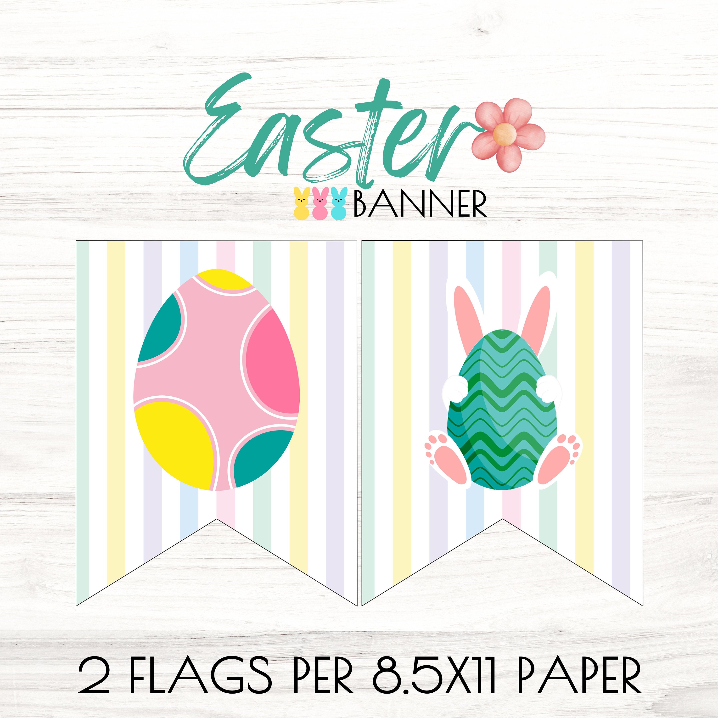 Happy Easter Banner, Printable Easter Banner, Easter Party Decoration ...