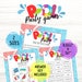 Pool Party Printable Games for Kids, Summer Theme Party Games Bundle ...