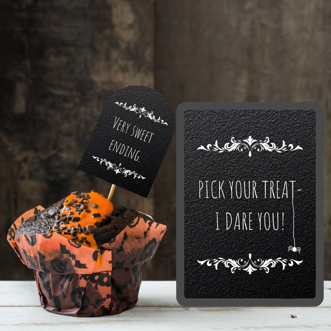 Printable Halloween Food Tags and Table Sign, Spooky Food Tags, Funny ...