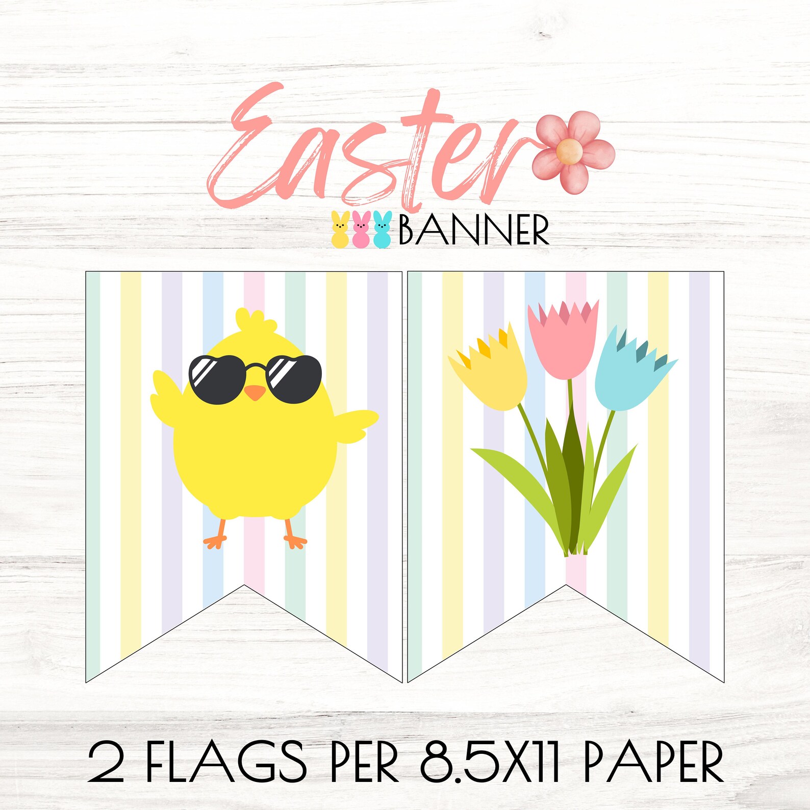 Happy Easter Banner, Printable Easter Banner, Easter Party Decoration ...