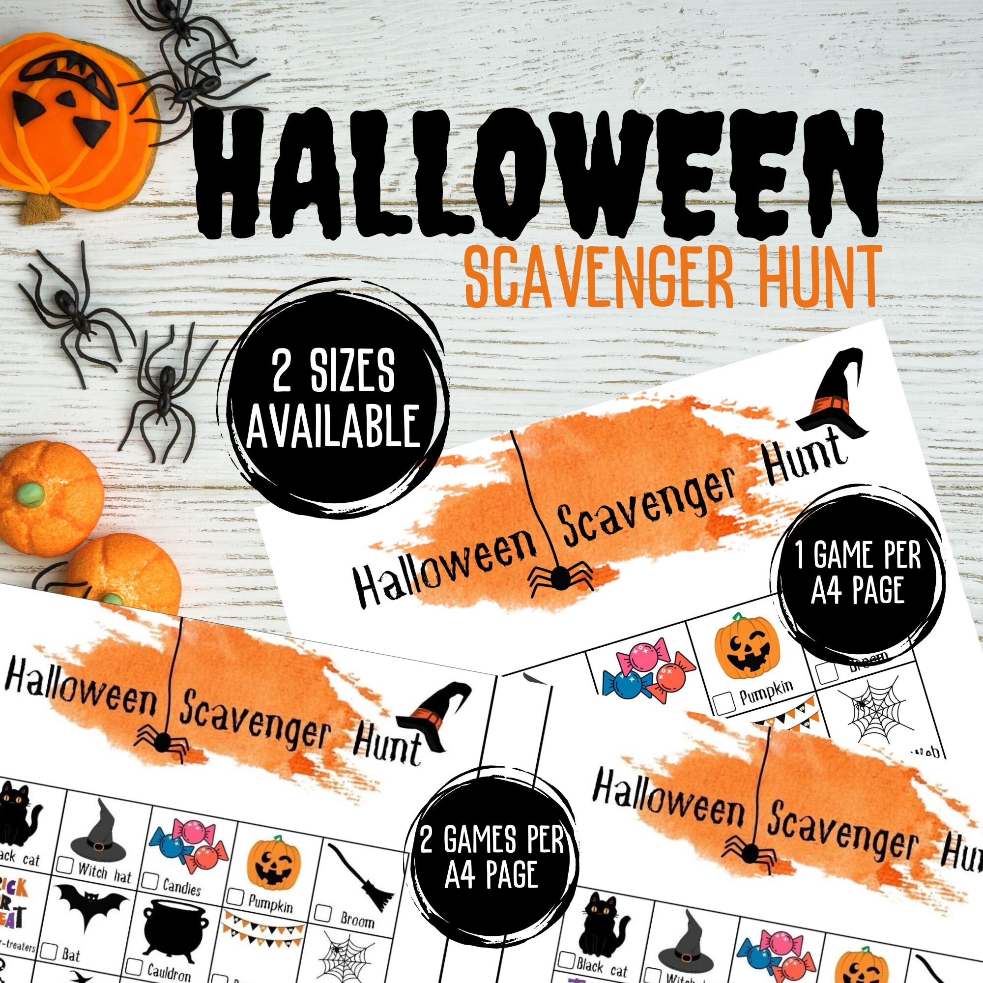 Printable Halloween Scavenger Hunt Activity, Fall Scavenger Hunt ...