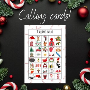 Printable Christmas Bingo Cards, 30 Cards, Party Favors, Holiday Party ...