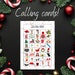Printable Christmas Bingo Cards, 30 Cards, Party Favors, Holiday Party ...