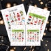 Printable Christmas Bingo Cards, 30 Cards, Party Favors, Holiday Party ...