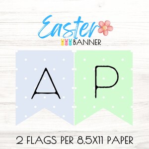 Happy Easter Banner, Printable Easter Banner, Easter Party Decoration ...