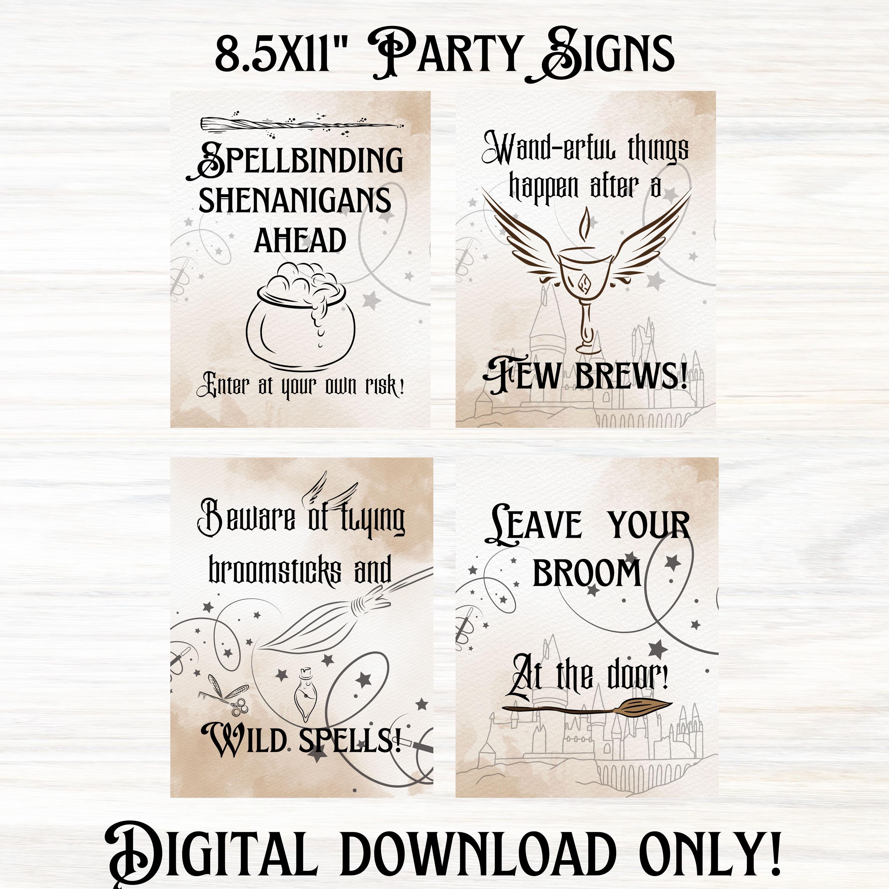Wizarding World Birthday Party Decorations, Witches and Wizards Party ...