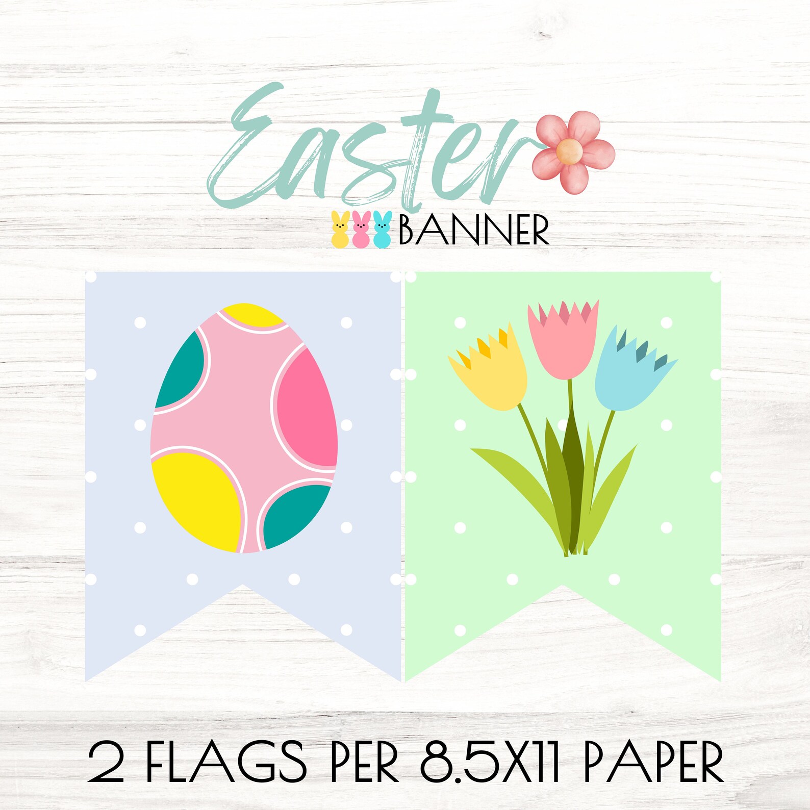 Happy Easter Banner, Printable Easter Banner, Easter Party Decoration ...
