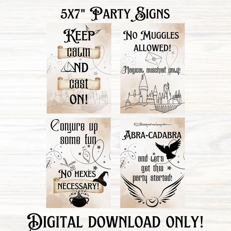 Wizarding World Birthday Party Decorations, Witches and Wizards Party ...