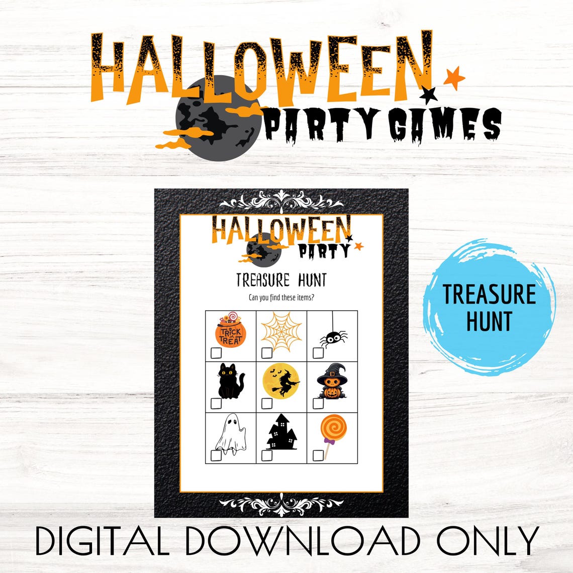 Halloween Party Games Bundle Printable, Halloween Theme Party Games for ...