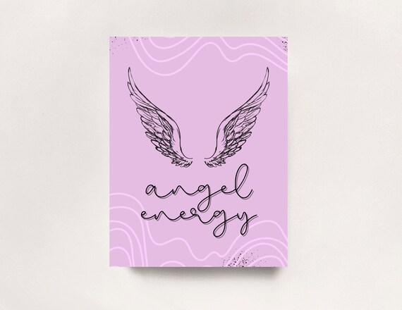 Angel Energy Wall Print Printable Wall Art Digital Wall - Etsy