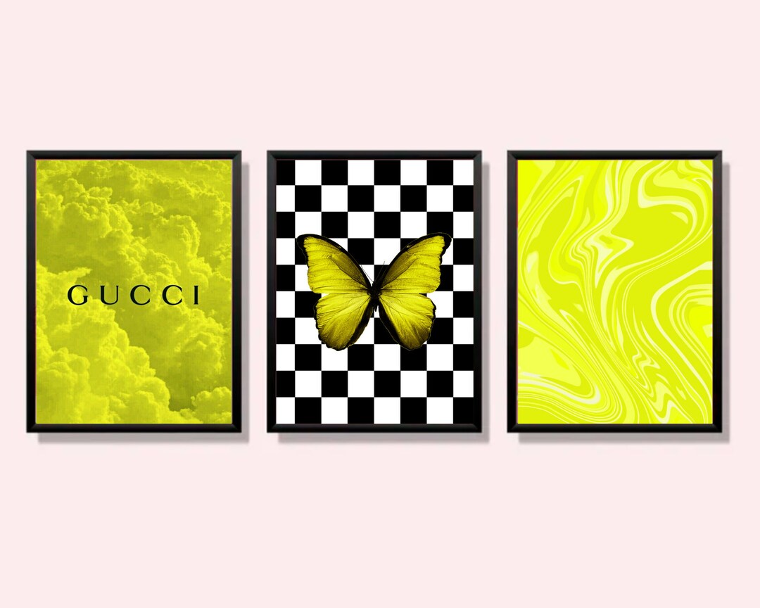 Gucci Print Set. Set of Two Digital Art Prints. Fashion Wall Art ...