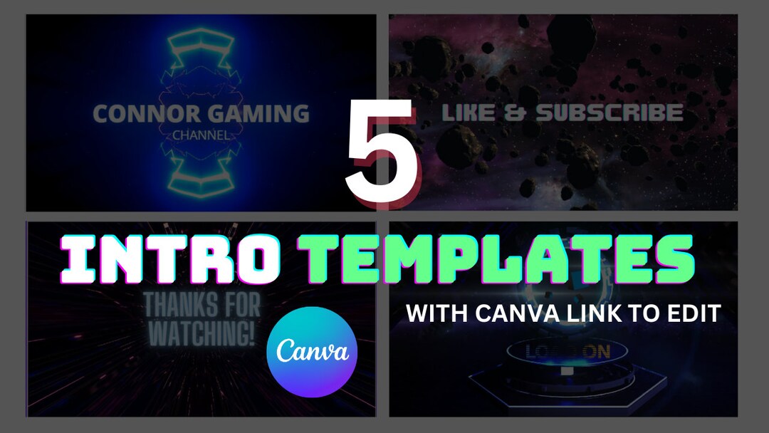 Editable Intro Animation Template in Canva Trendy Youtube Animations ...