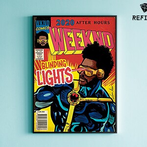 The Weeknd After Hours Cartoon Music Poster Home Decor - Etsy