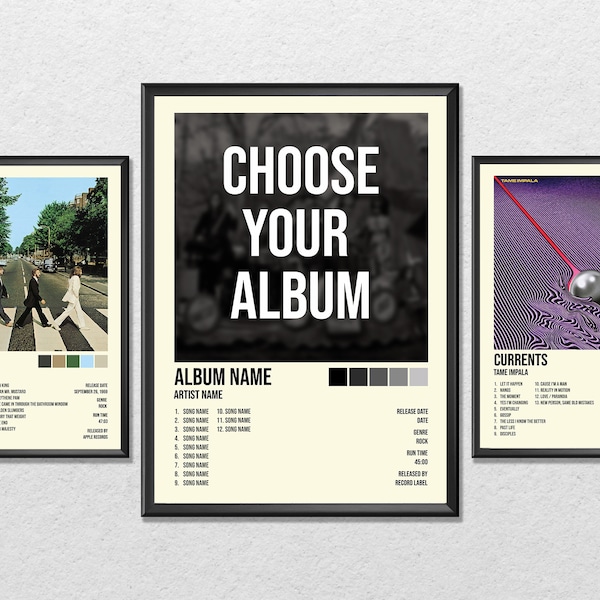 Album Cover Posters - Etsy