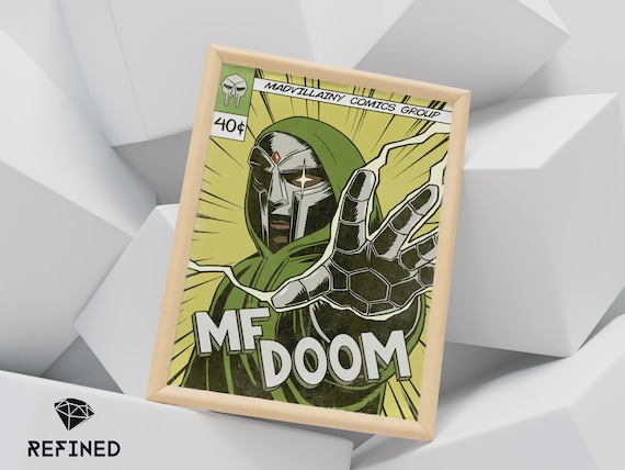 MF DOOM Comic Style Music Poster Home Decor Music Poster - Etsy