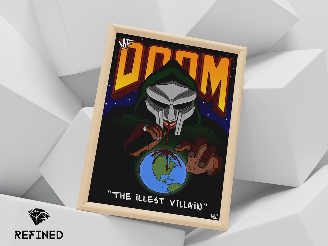 MF DOOM Comic Style Music Poster Home Decor Music Poster - Etsy UK