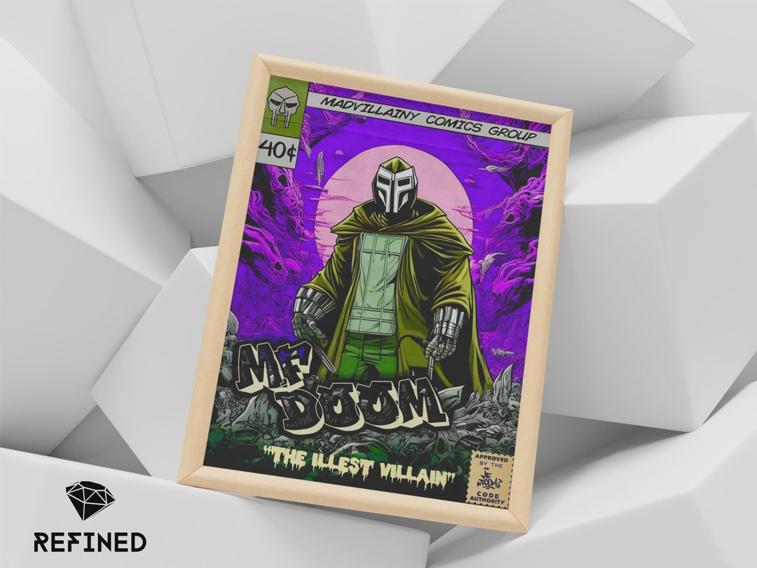 MF DOOM Comic Style Music Poster Home Decor Music Poster - Etsy