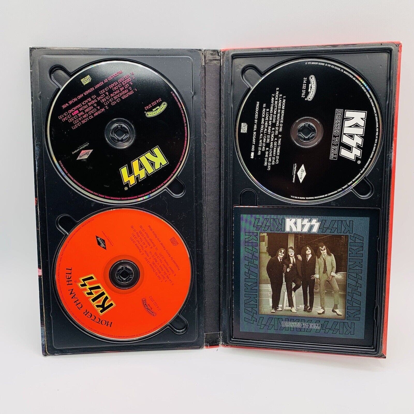 Kiss Chronicles 3 Classic Albums CD Box Set Hotter Then Hell Long Box ...