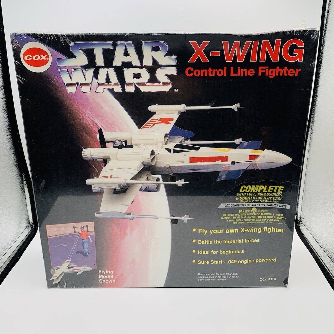 Vintage 1997 Star Wars Cox X-wing Control Line Fighter Factory Sealed ...