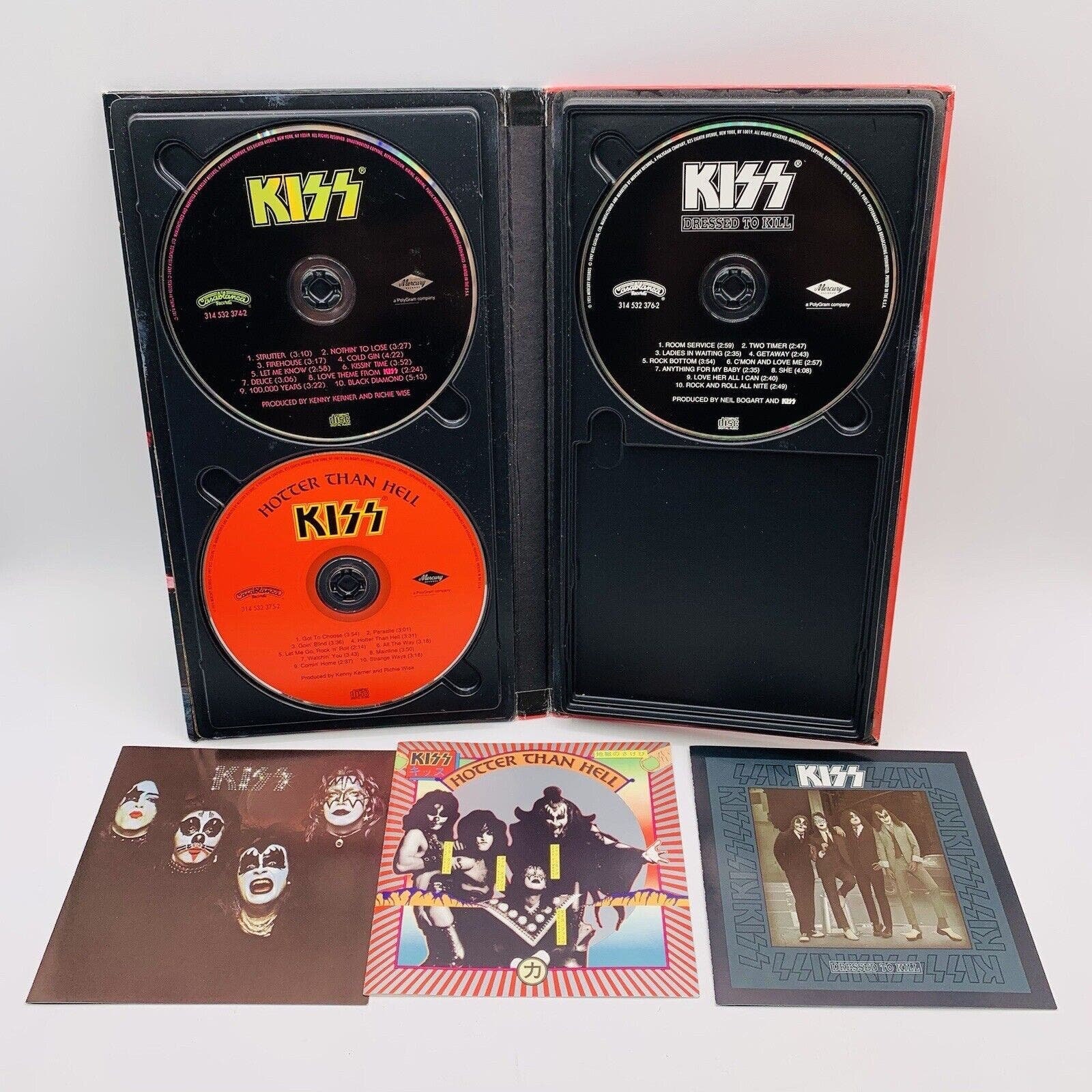 Kiss Chronicles 3 Classic Albums CD Box Set Hotter Then Hell Long Box ...