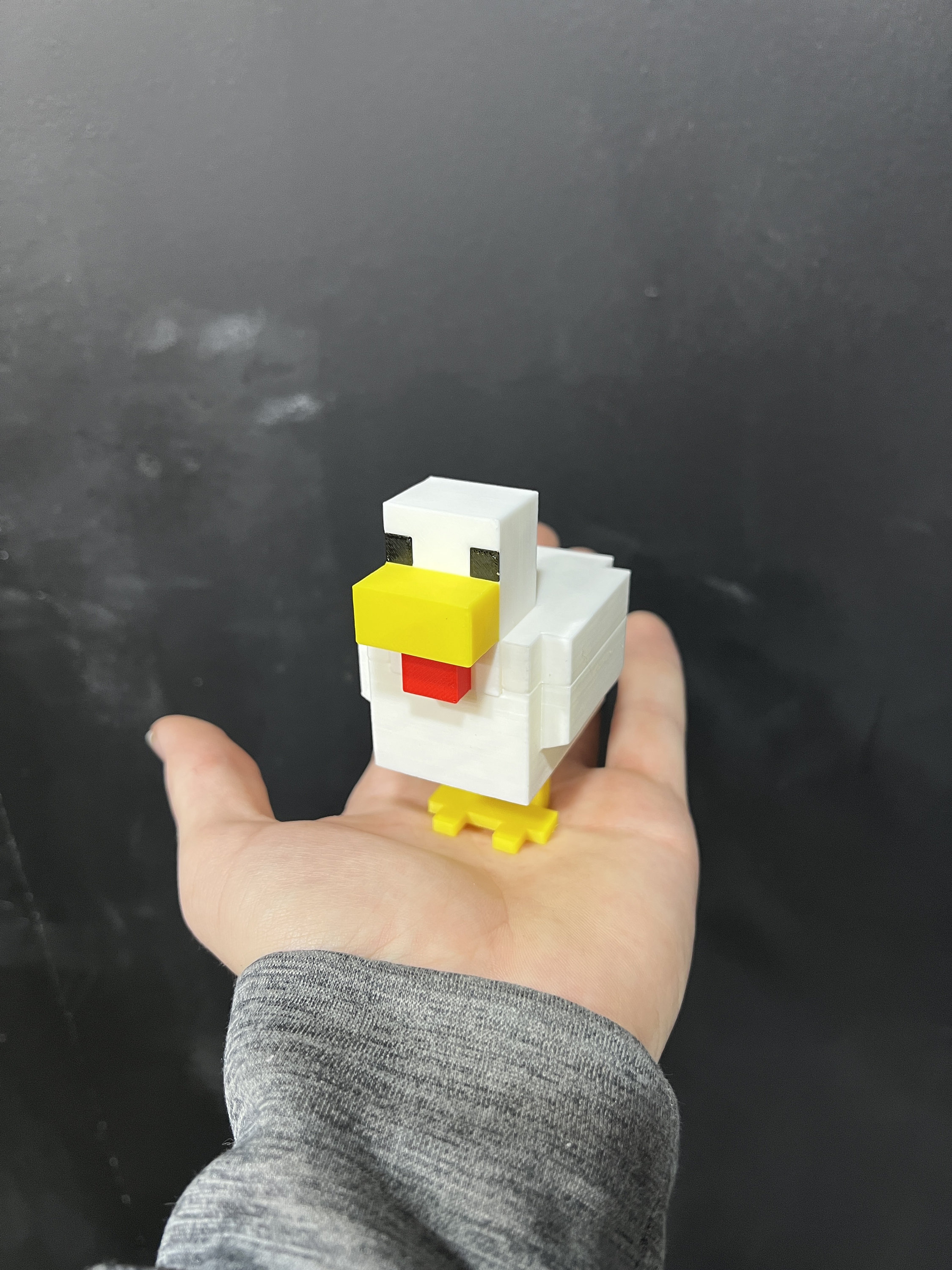 Minecraft Chicken With Retractable Legs 3D Printed Blocky - Etsy UK