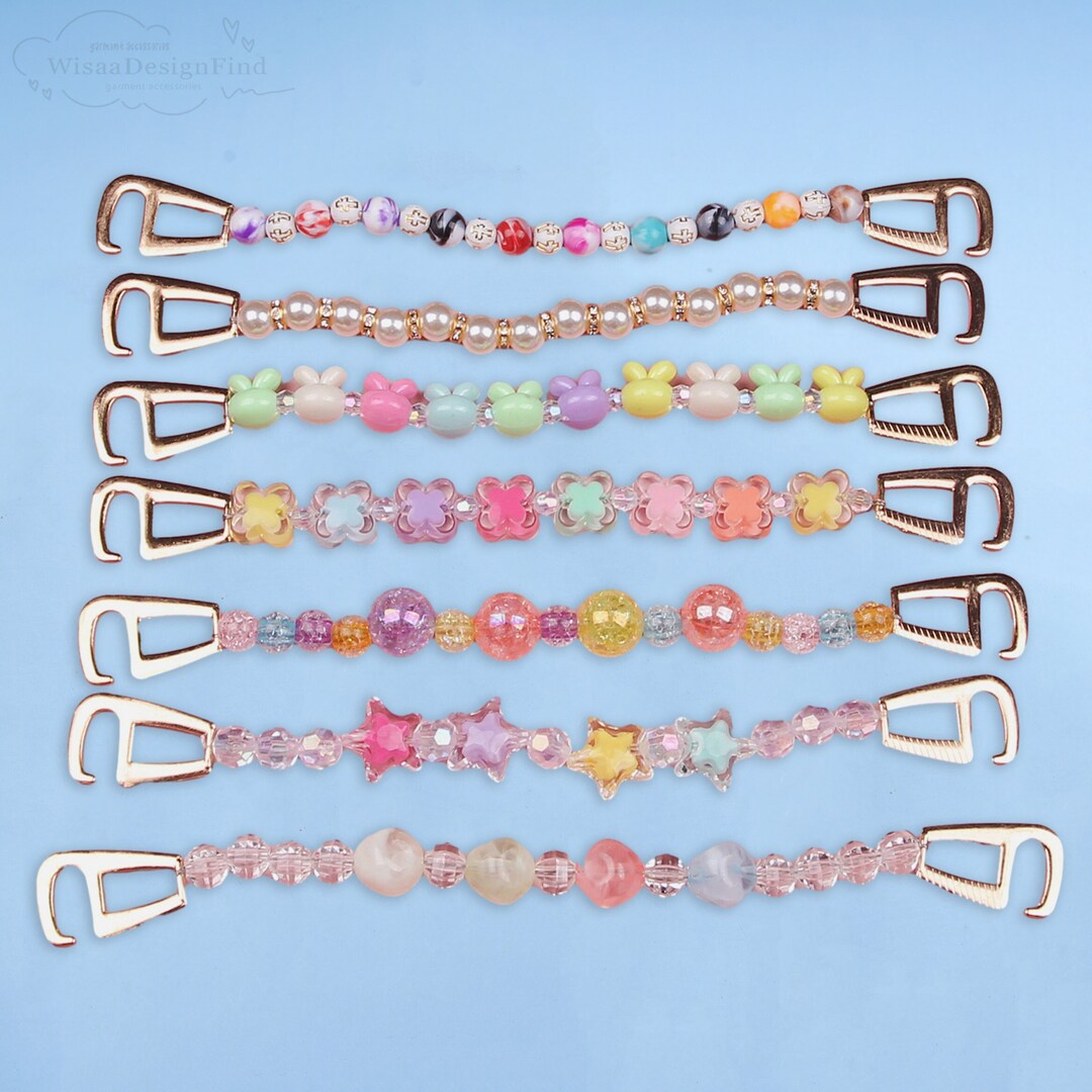 2pcs Crystal Beaded Shoe Chain,pearl/bunny/flower Shoe Chain,candy ...
