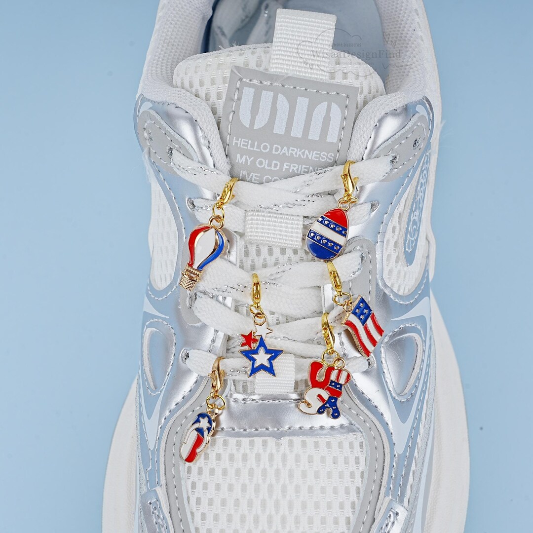 American Style Shoelaces Charms,usa Shoe Charms,hot Air Balloon Star ...