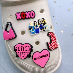 13pc Pink Shoe Charm Set,k-pop Girl Group Shoe Charm Decor,pink and ...