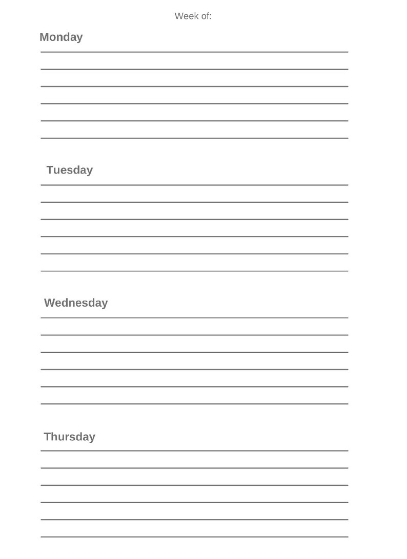 PDF Fillable Printable Calendars 15 Pgs - Etsy