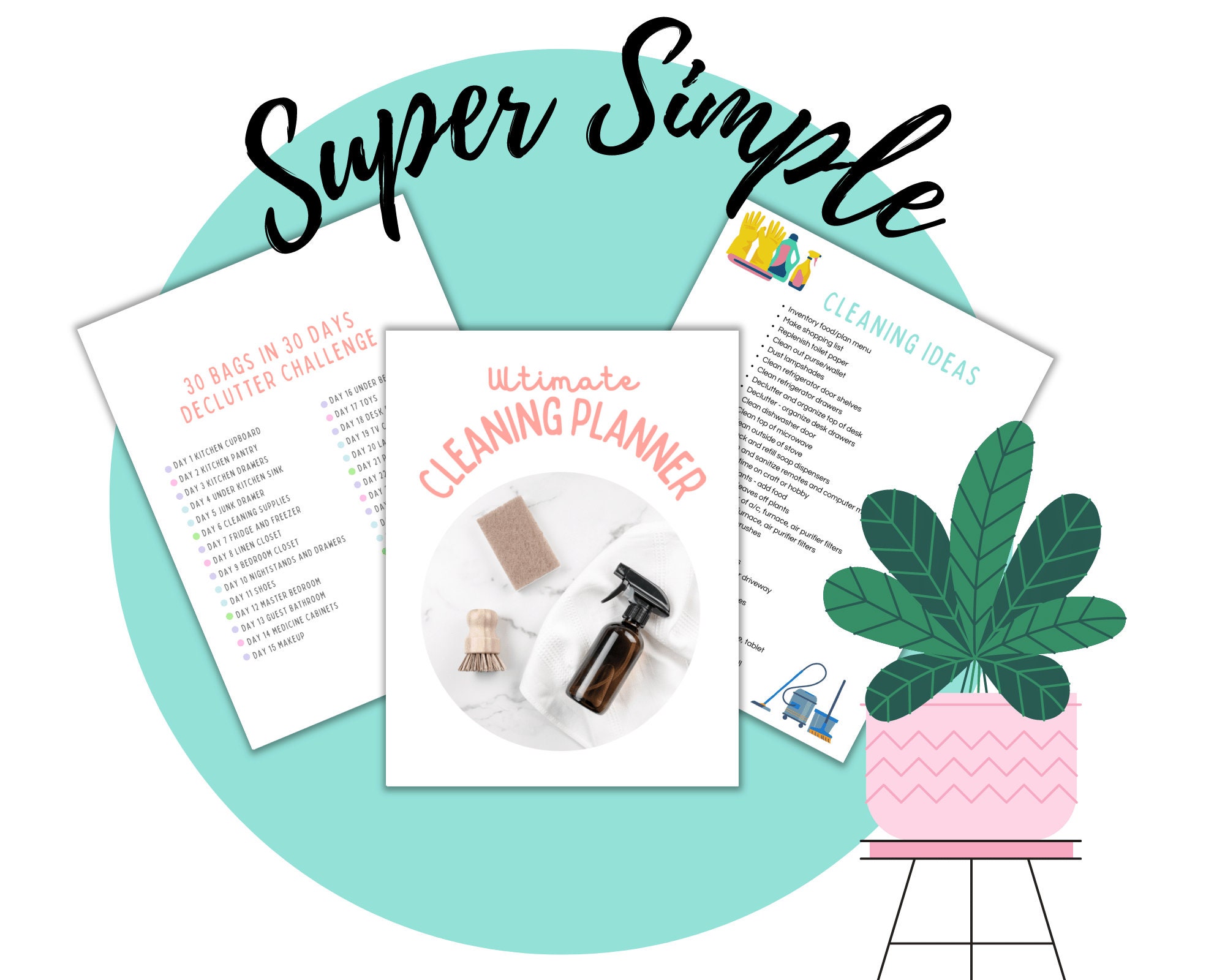 Ultimate Cleaning Planner - Etsy