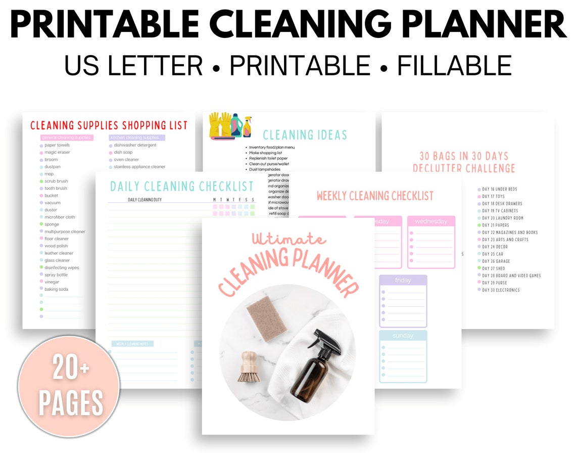 Ultimate Cleaning Planner - Etsy