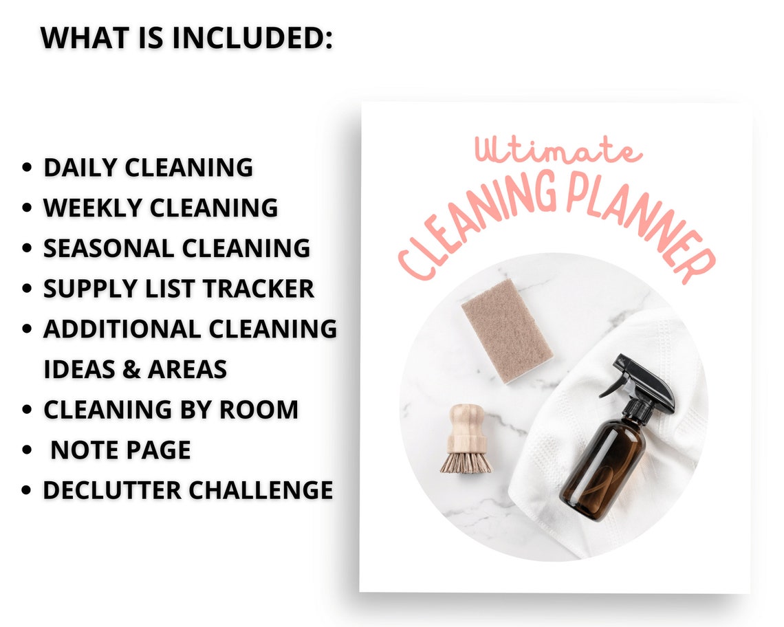 Ultimate Cleaning Planner - Etsy
