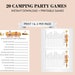 Camping Games Bundle, Camping Games Kids Adults, Campfire Games ...