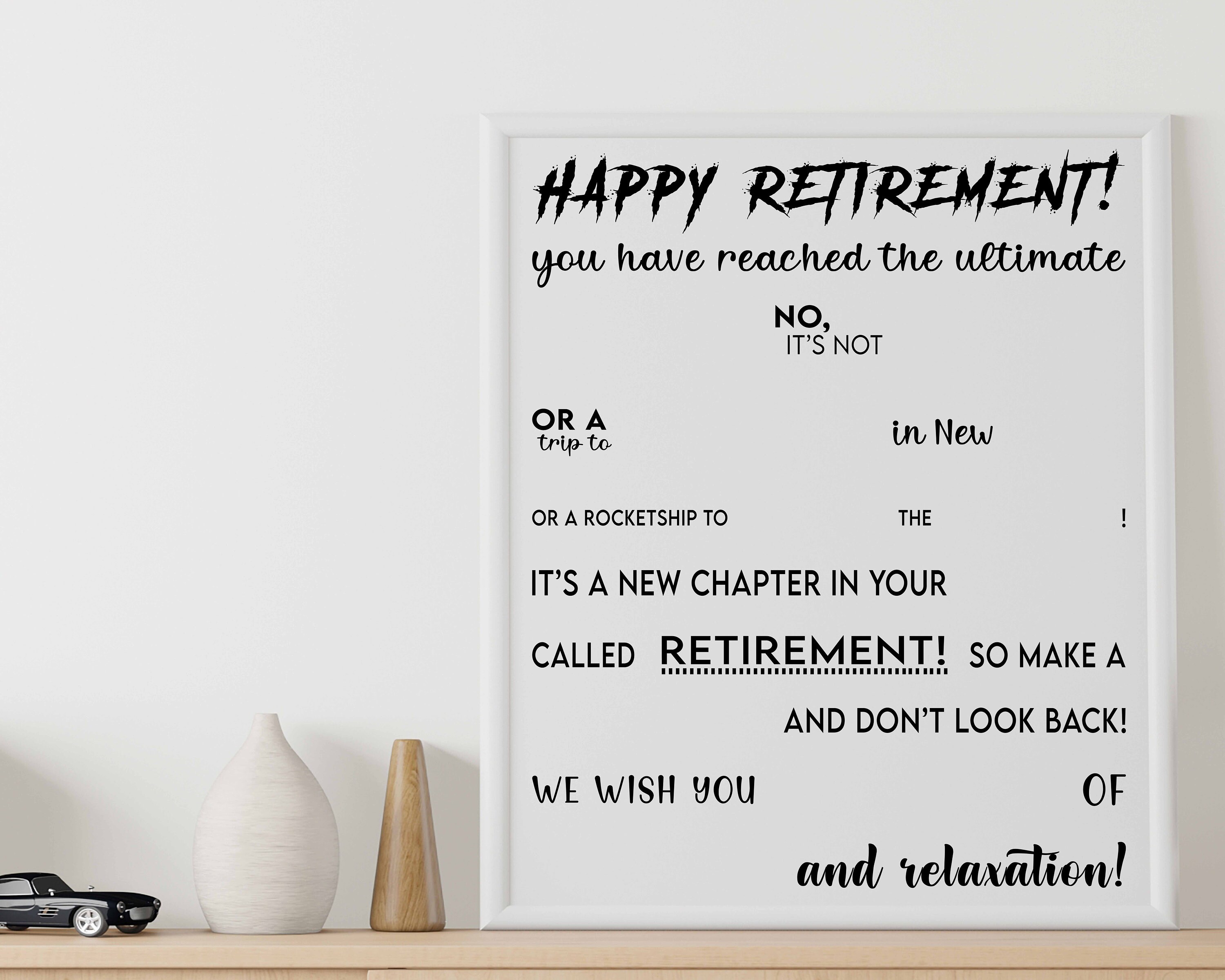 Retirement Candy Bar Poster, Candy Gram Sign PRINTABLE, Gift or Co ...