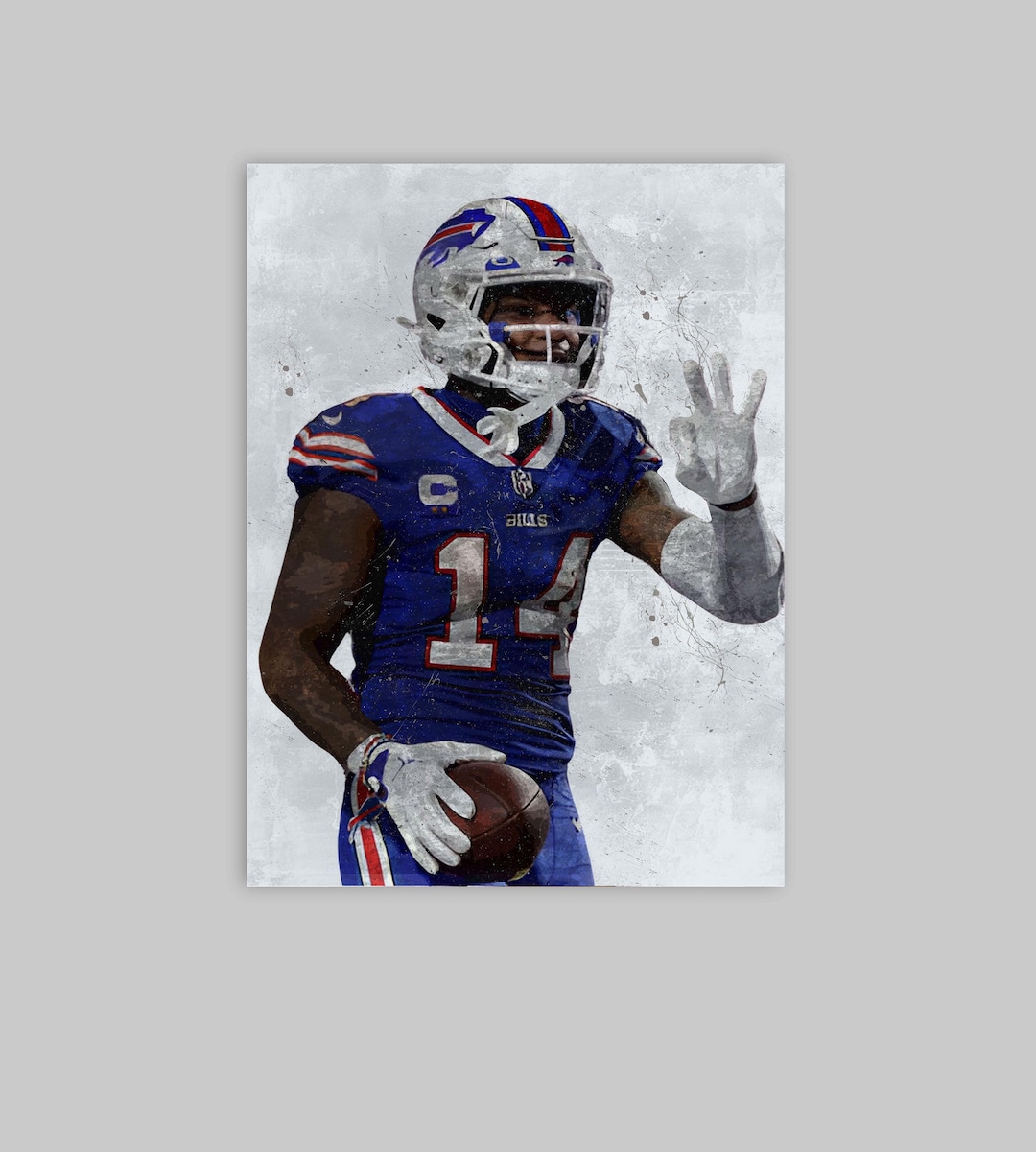 Stefon Diggs Poster, Buffalo Bills Canvas Print, NFL Wall Art, Diggs ...