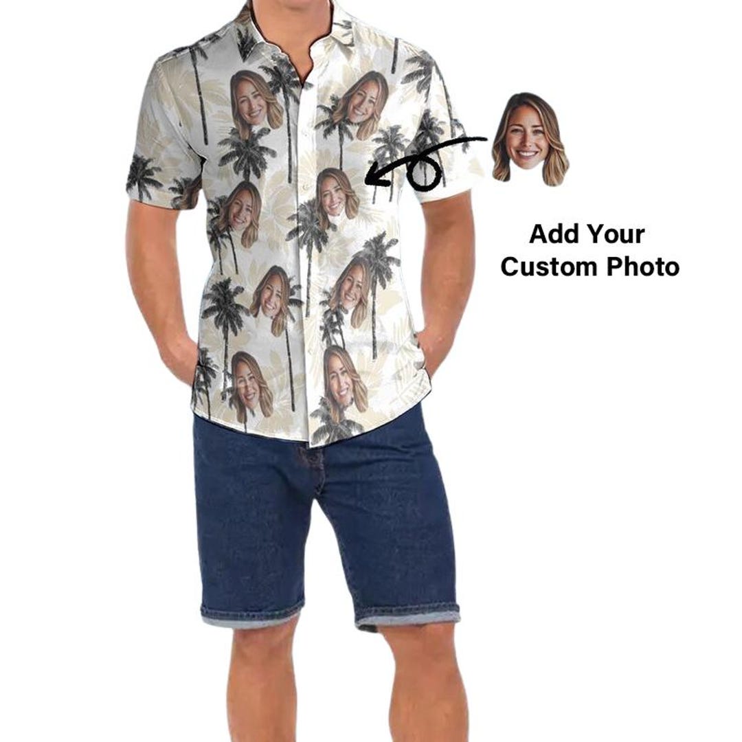 Custom Faces Hawaiian Shirts, Personalized Photo Tops, Hawaiian Shirts ...