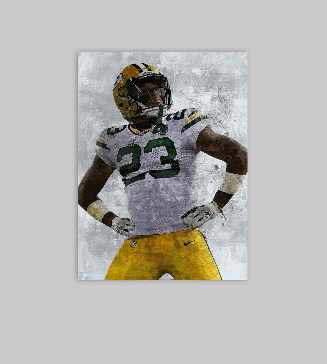 Jaire Alexander Poster, Green Bay Packers Canvas, NFL Print, Alexander ...
