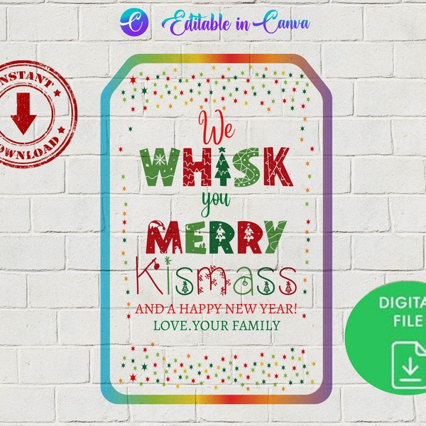 We Whisk You a Merry Christmas - Etsy