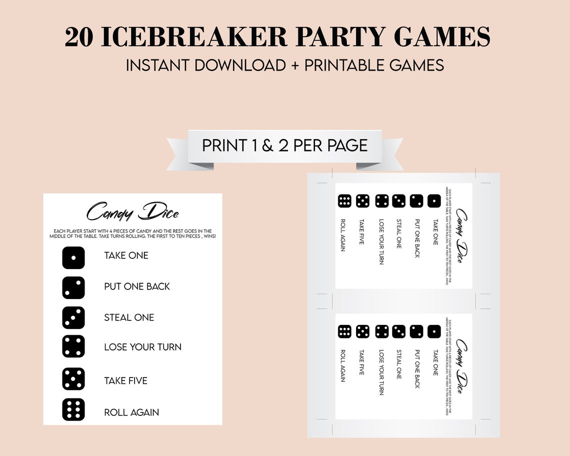 Icebreaker Party Games, Ice Breaker Games Bundle, Ice Breaker Questions ...