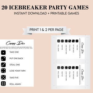 Icebreaker Party Games, Ice Breaker Games Bundle, Ice Breaker Questions ...