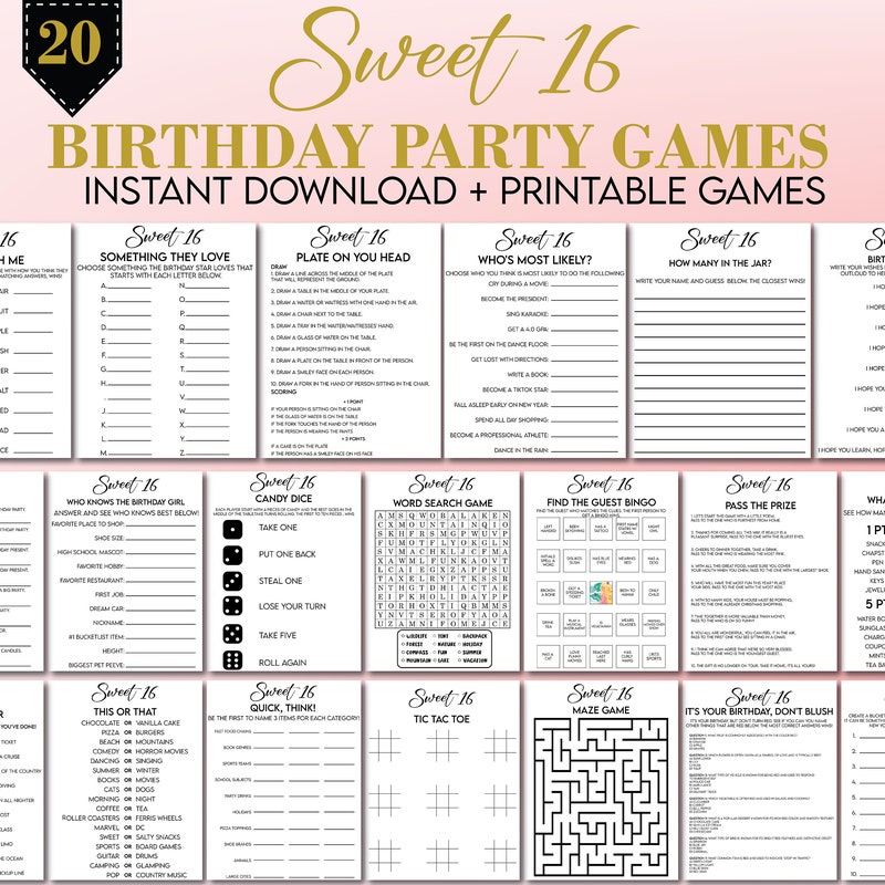 Sweet 16 Party - Etsy