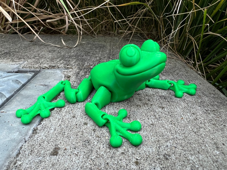 3D Flexi Factory Articulated Tree Frog Toy - Etsy Australia