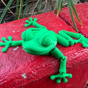 3D Flexi Factory Articulated Tree Frog Toy - Etsy