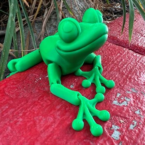 3D Flexi Factory Articulated Tree Frog Toy - Etsy